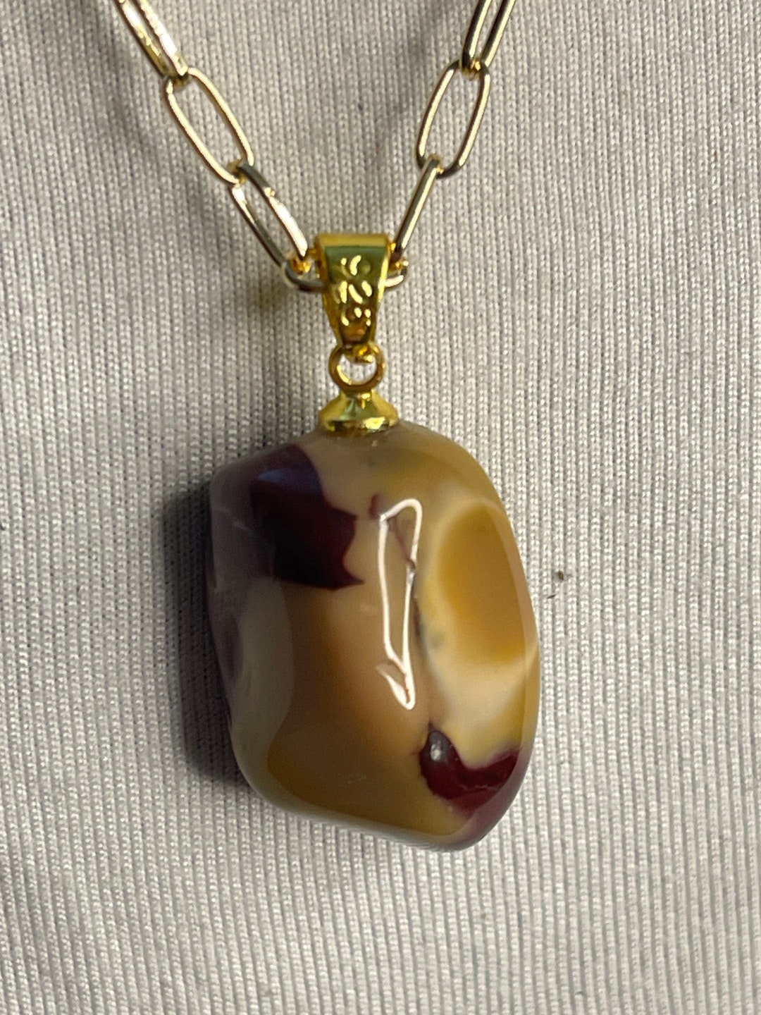 Massive Colors in This Mookaite Pendant From the Outbacks of Australia ...