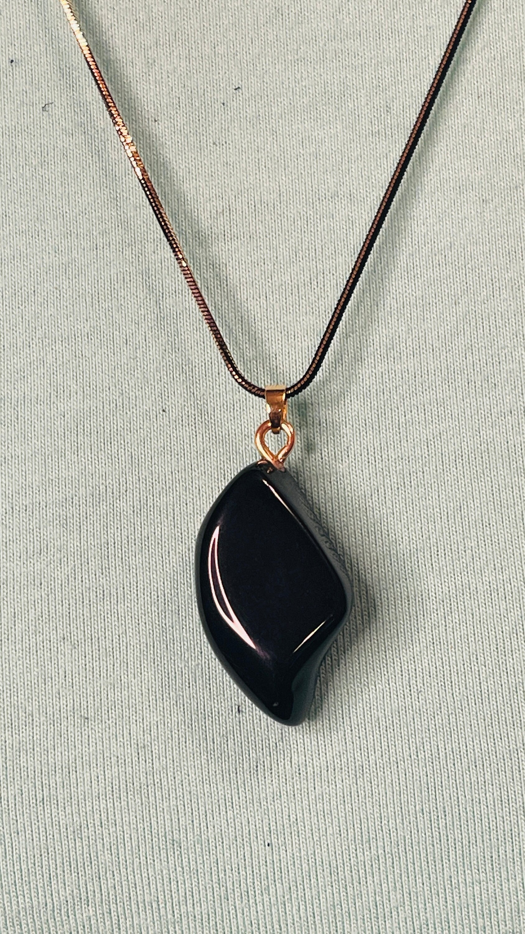Elegant, Polished Obsidian Gemstone From the Active Volcano of Mt ...