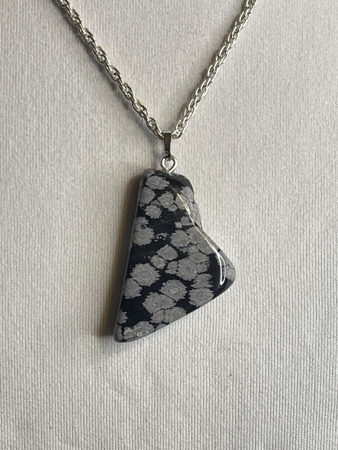 Snowflake Obsidian Directly From Mt. Etna on the Isle of Sicily. Set on ...