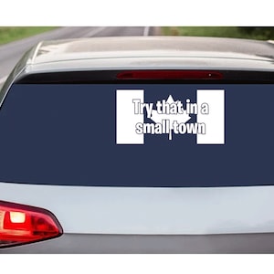 Try That in a Small Town Decal / Car Decal / Jason Aldean / Small Town ...