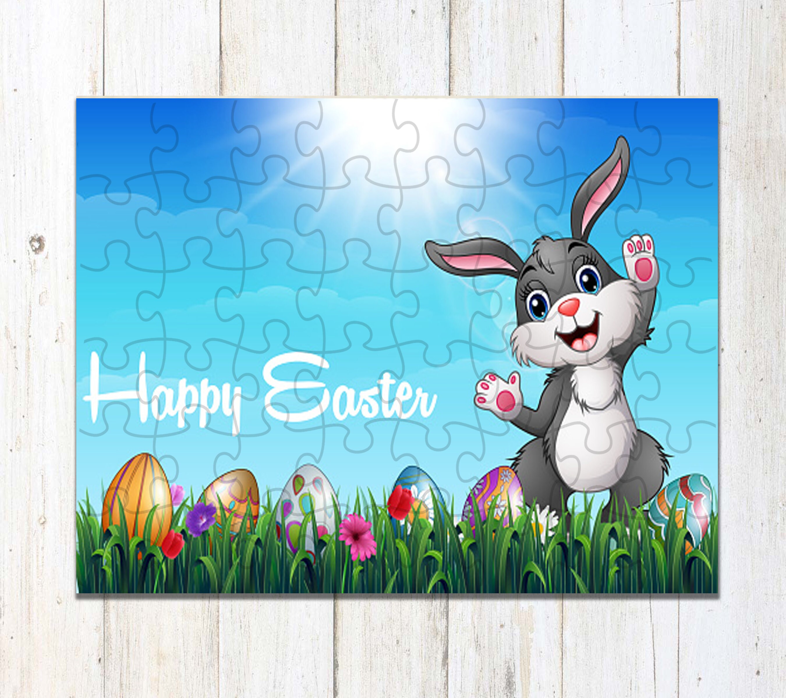 Easter Jigsaw Puzzle, Easter Basket Stuffer, Easter Gift for Kids ...