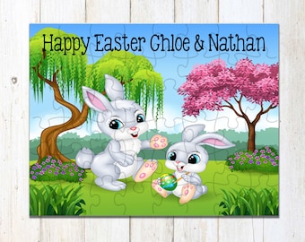 Easter Jigsaw Puzzle, Easter Basket Stuffer, Easter Gift for Kids ...
