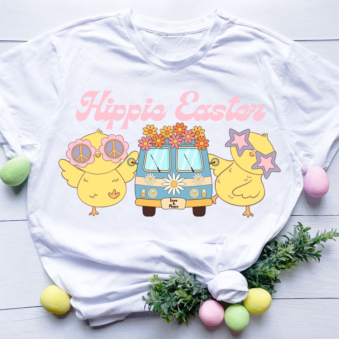 Hippie Easter PNG, Bunnies Graphic (digital Download) - Etsy