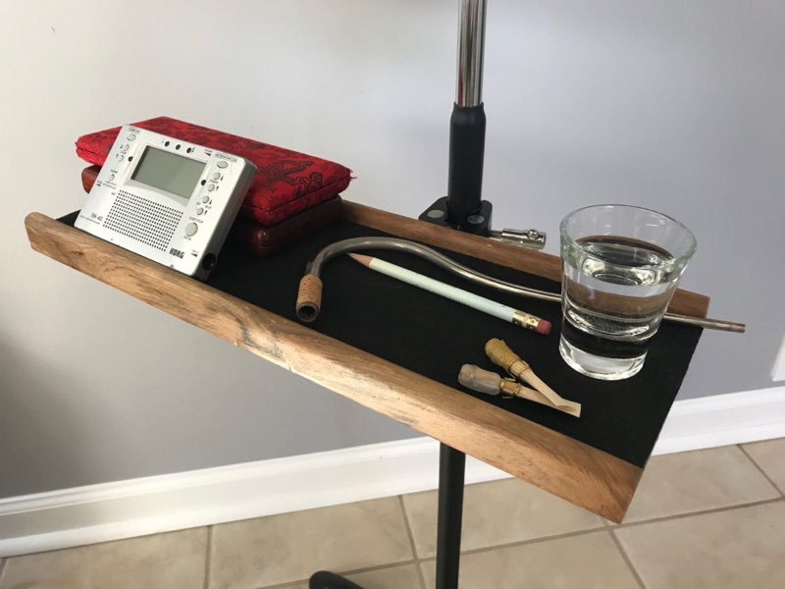 Music Stand Tray Poplar with golden pecan/poly satin finish | Etsy