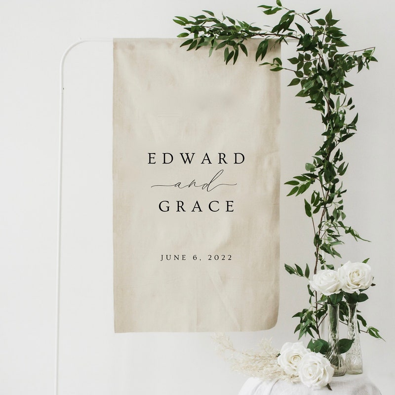 Fabric Wedding Sign - Etsy