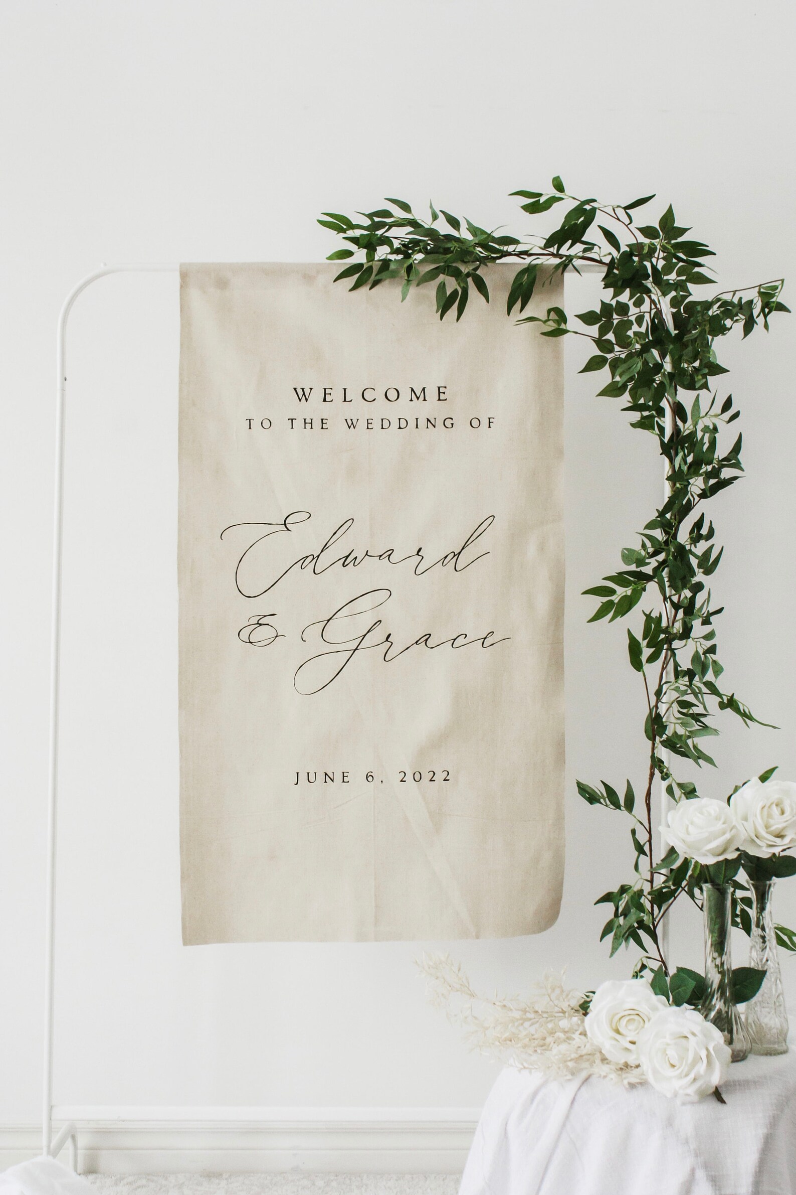 Custom Canvas Welcome Sign No. 1 Hand-painted Vintage - Etsy