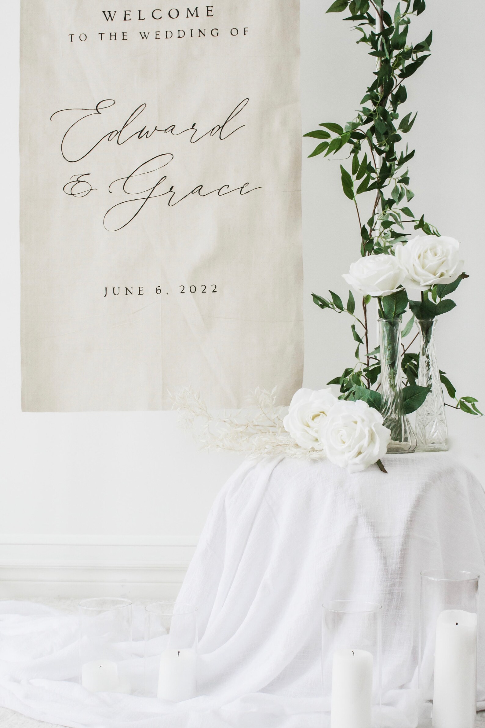 Custom Canvas Welcome Sign No. 1 Hand-painted Vintage - Etsy