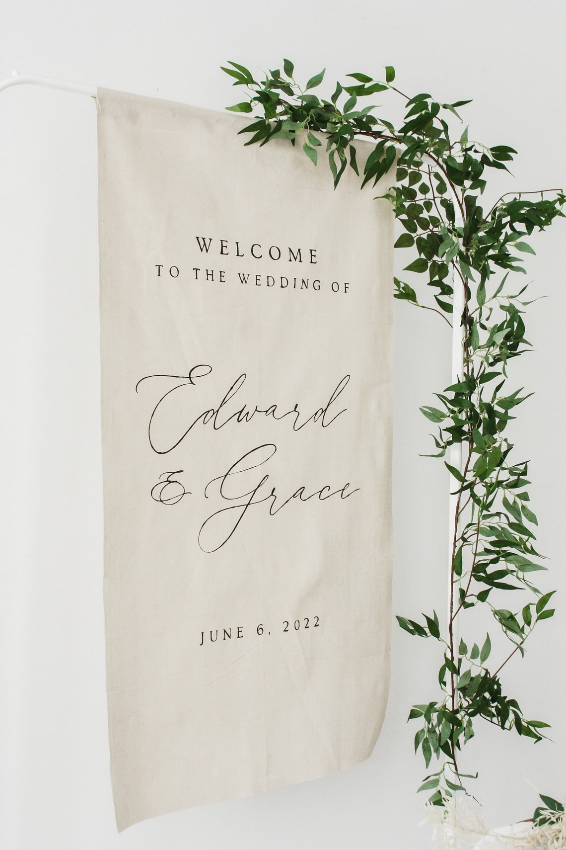 Custom Canvas Welcome Sign No. 1 Hand-painted Vintage - Etsy