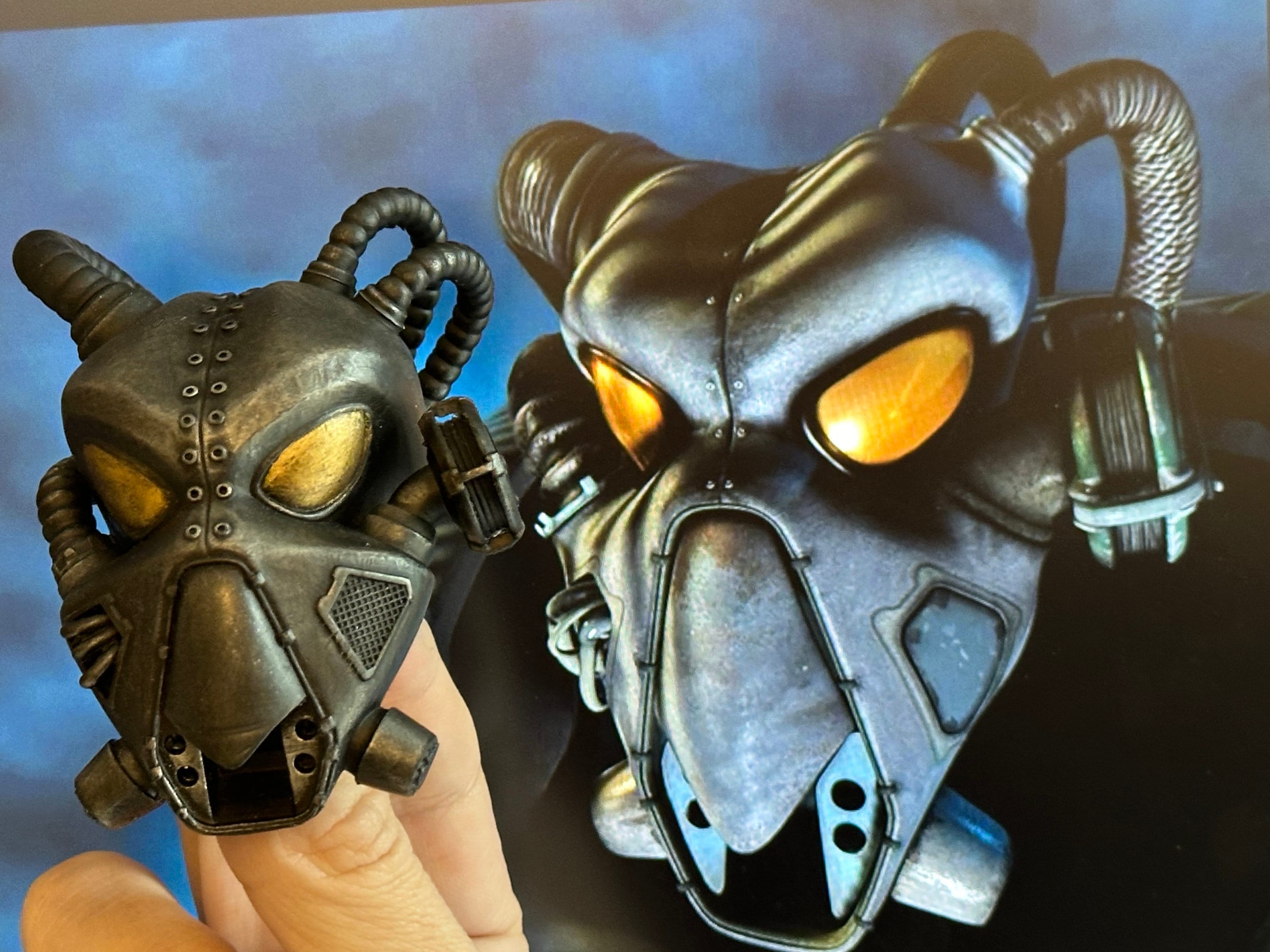 Fallout Advanced Power Armor Helmet, Desk Accessory / Ornament - Etsy