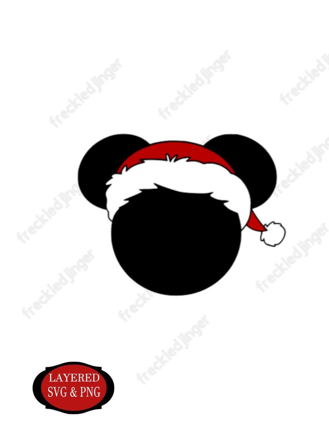 SVG File, Cricut Cut File, PNG File, Mickey Mouse Santa Hat, Santa Hat ...