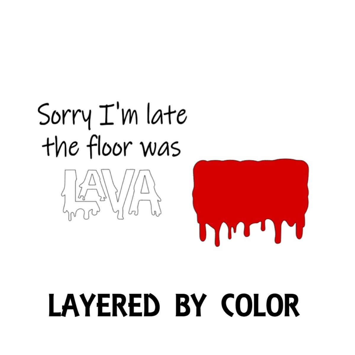 SVG File, Cricut Cut File, PNG File, Floor is Lava SVG - Etsy