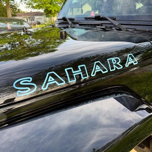 Jeep Sahara Hood Logo - Etsy