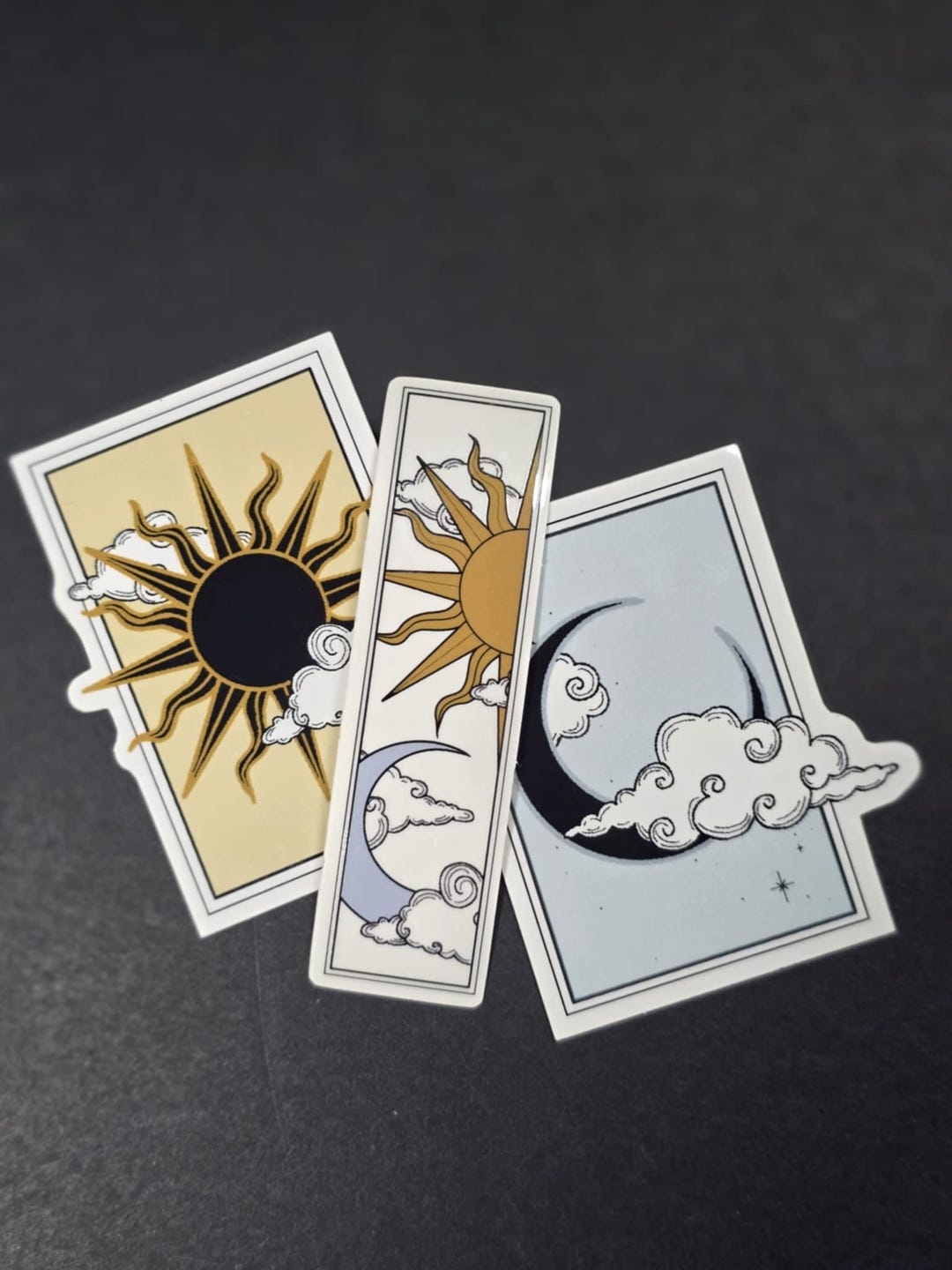 Celestial Pair Stickers - Sun Sticker, Moon Stickers, and Clear Sun and ...