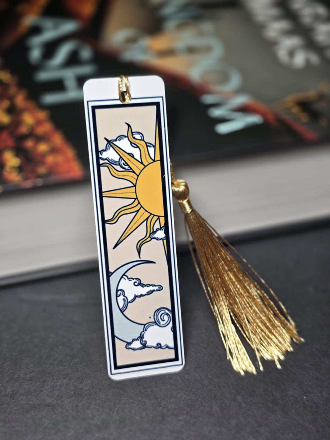 Celestial Pair Bookmark- Sun and Moon - Etsy