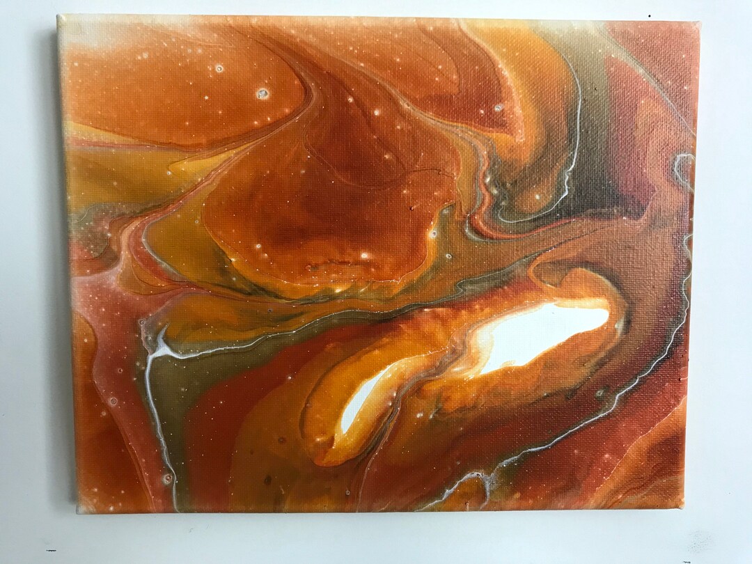 Desert Vibes Puddle Pour Fluid Art - Etsy