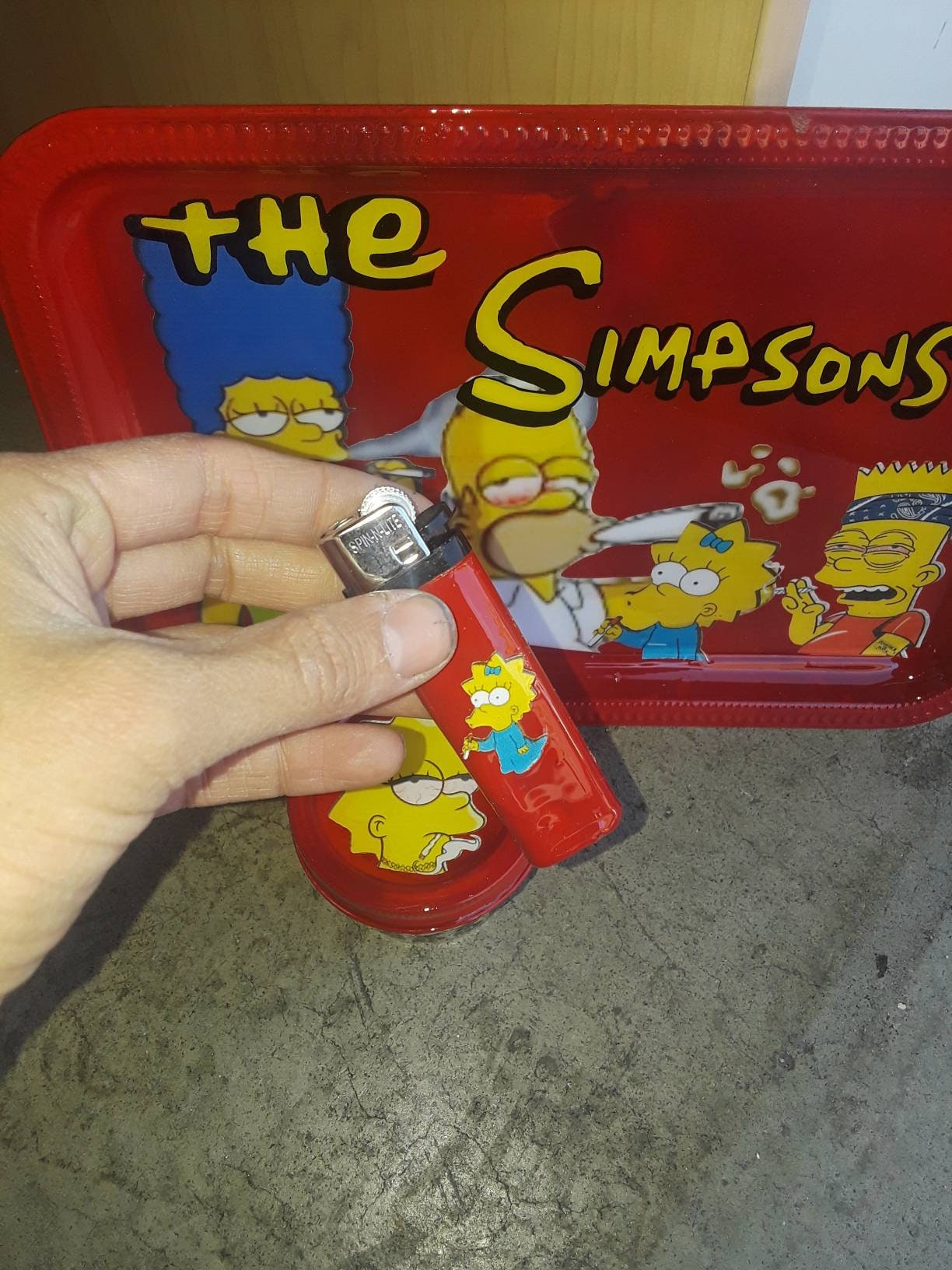 Rolling Tray the Simpsons Bart Simpson Homer Simpson - Etsy