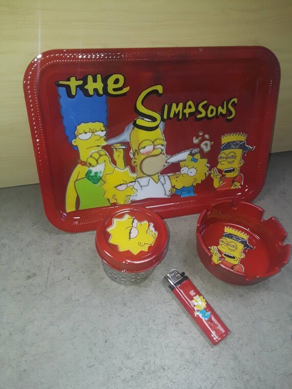 Rolling Tray the Simpsons Bart Simpson Homer Simpson | Etsy