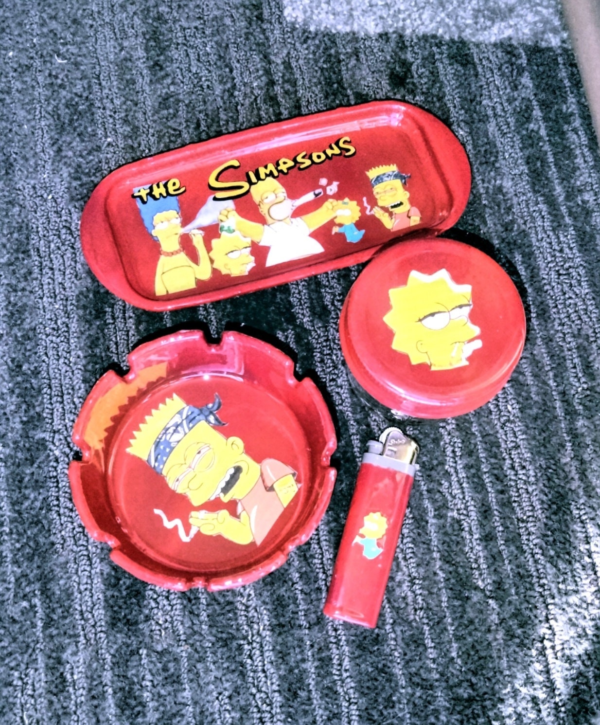 Rolling Tray the Simpsons Bart Simpson Homer Simpson - Etsy