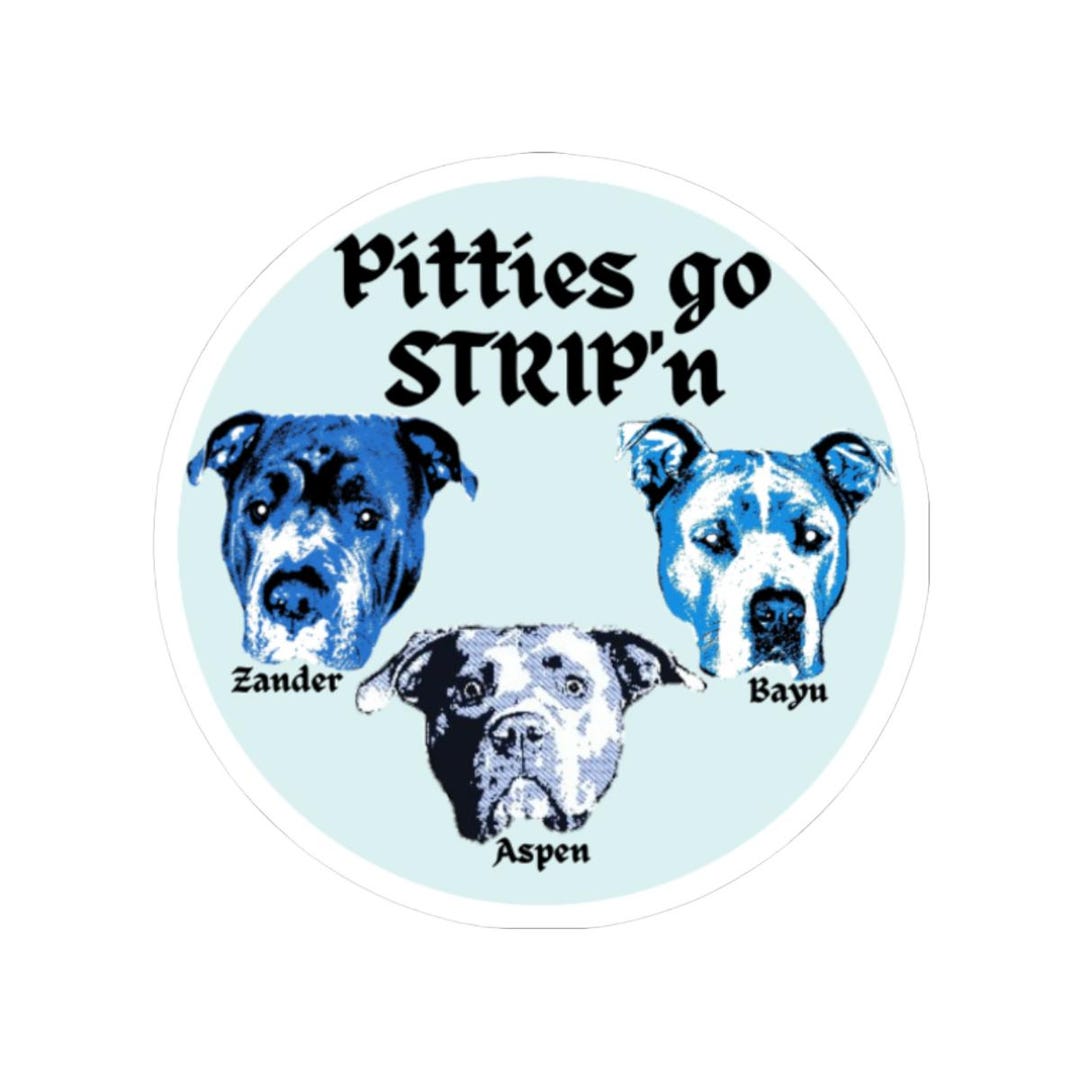 Pitty Pride Kiss-cut Stickers, Fun Dog Decal, Laptop Decor, Gift for ...