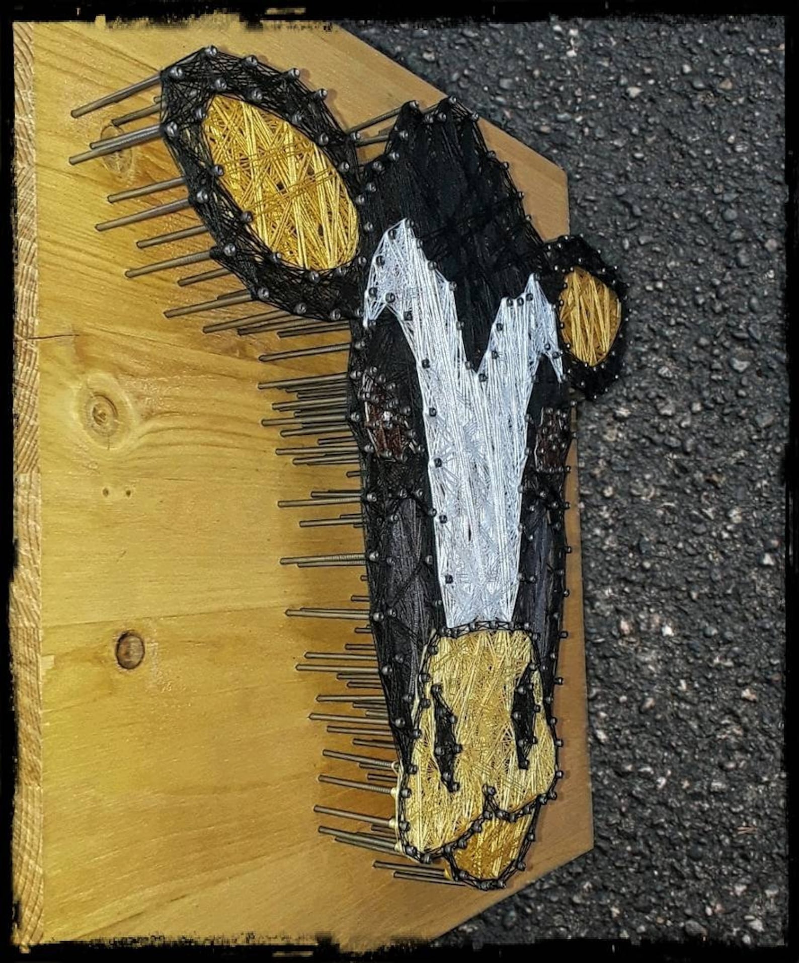 Cow String Art Kitchen Decor Cow Head Handmade By Etsy