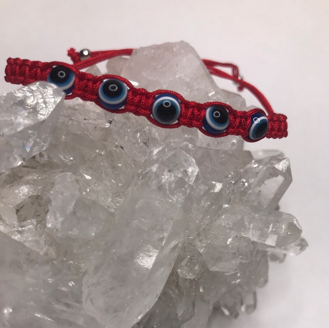Evil Eye Red String Amulet Bracelet Mal De Ojo,red String Macrame ...