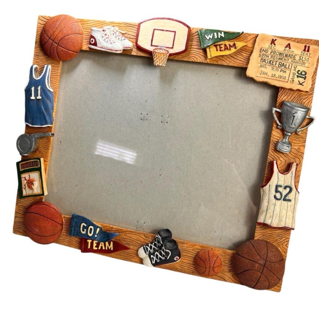 Vintage Hoops N Dreams Basketball Photo Frame Russ Berrie 12x10 ...