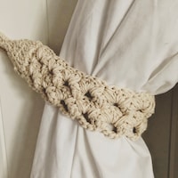 CROCHET PATTERN, Floral Curtain Tie Back, Home Decoration Pattern ...