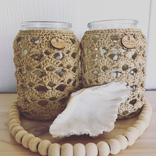Crocheted Jar Cover Pattern - Etsy