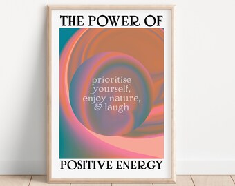 Positive Energy Wall Art - Etsy