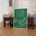 Book Club Retro Print - Book Club Trendy Poster, Library Literature ...