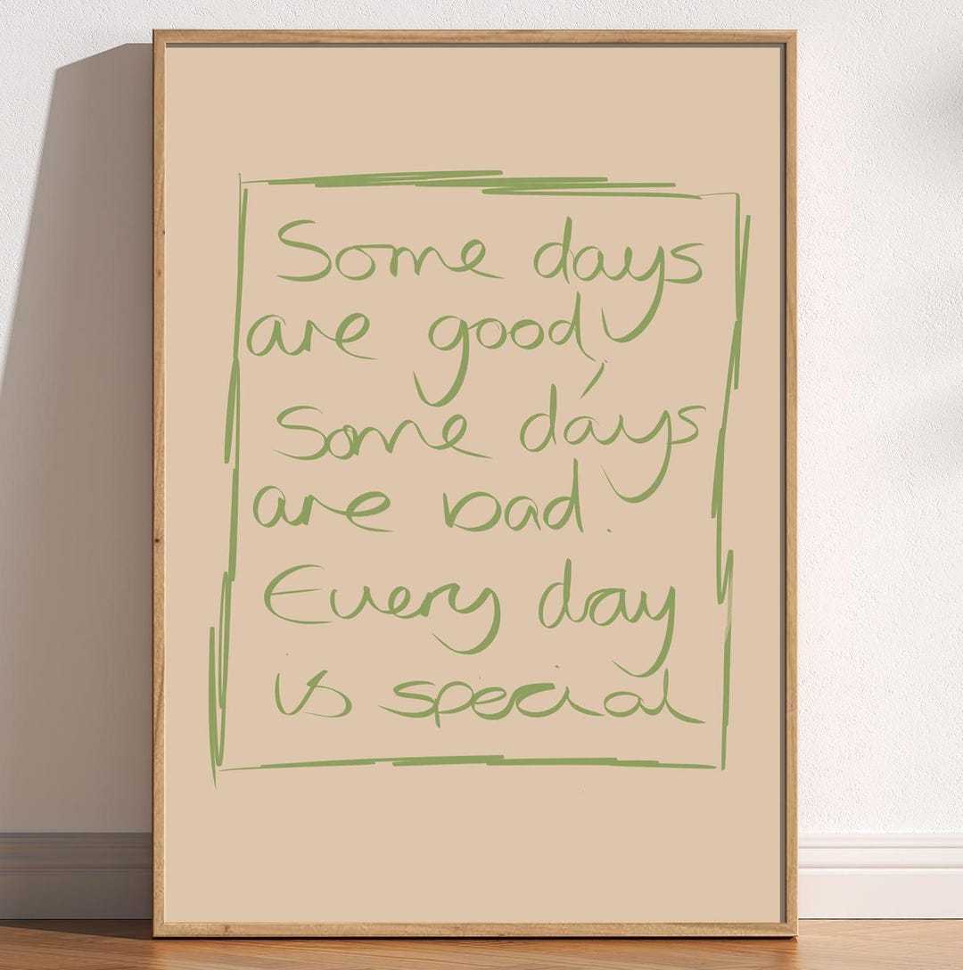 Artsy Typography Print: Minimalist Retro Bedroom Wall Art - Etsy