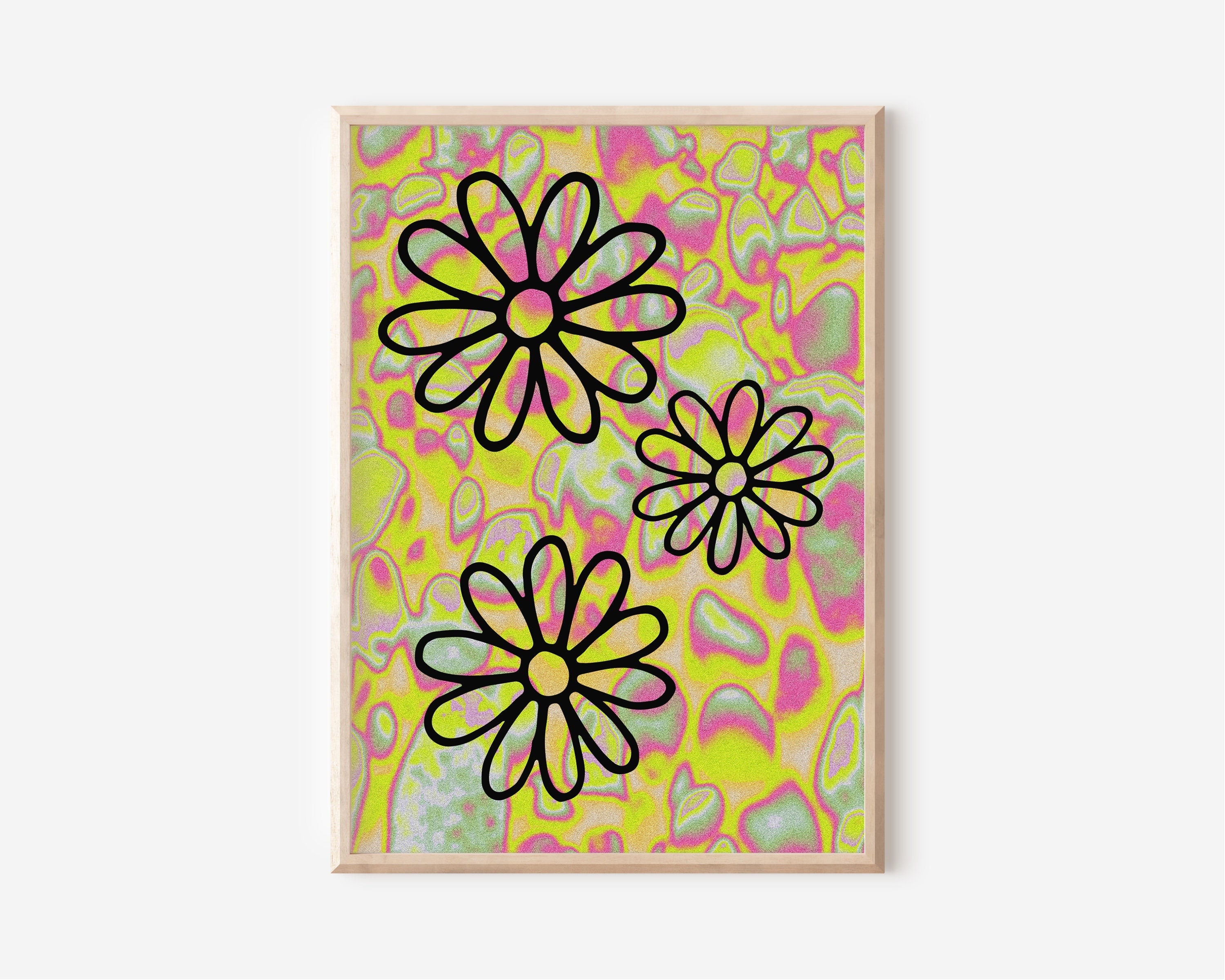60s Psychedelic Flowers