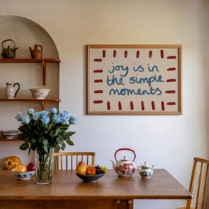 Joy is in the Simple Moments Print, Playful Slow Living Art, Mid ...