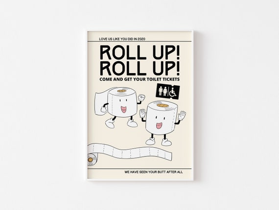 Vintage Animated Toilet Rolls