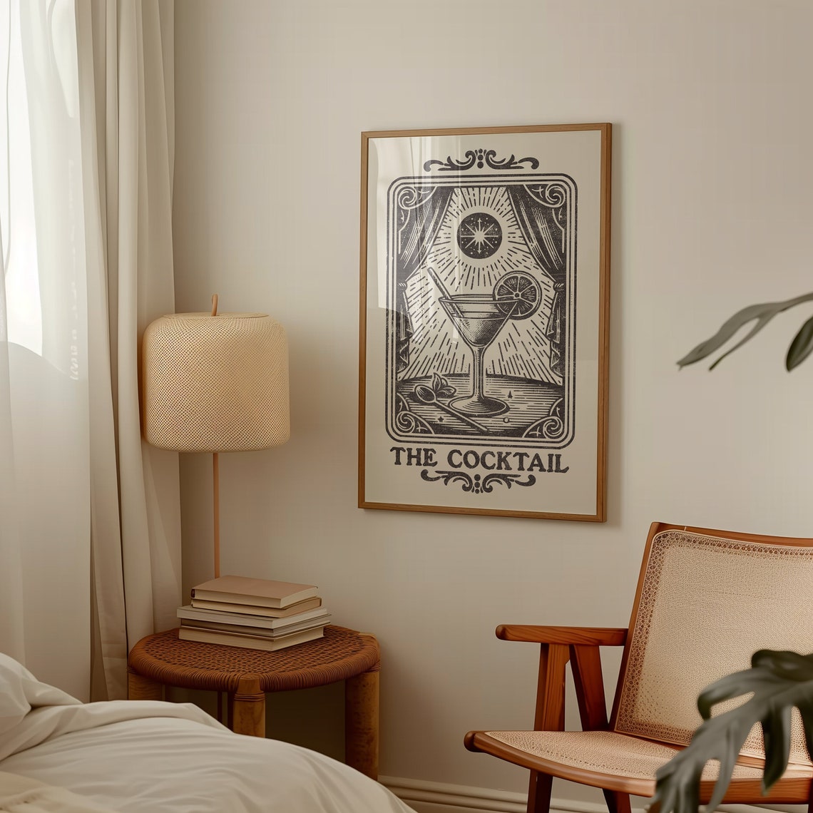 The Cocktail Tarot Card Print, Bar Car Print, Mystical Celestial ...