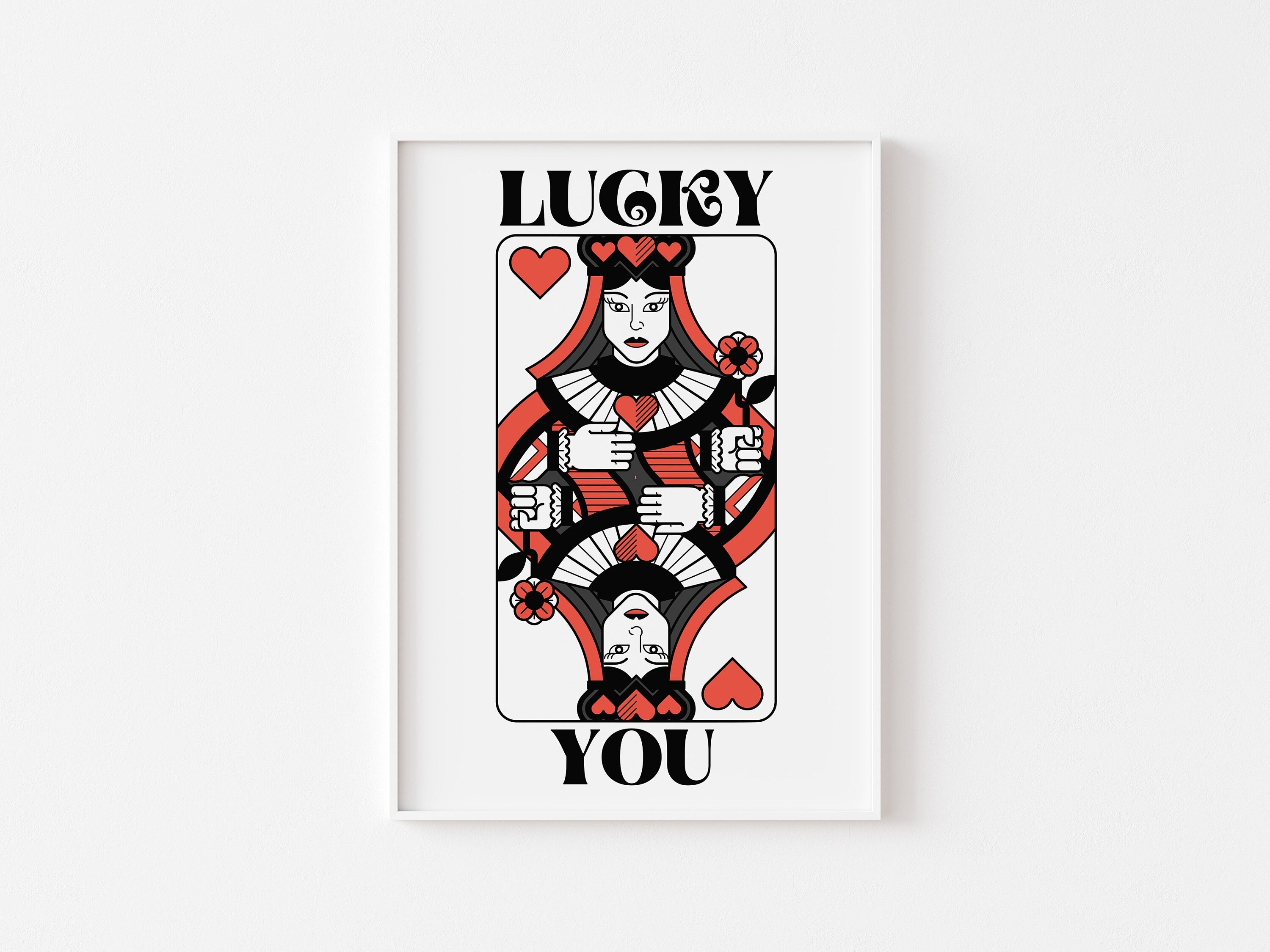 Queen Of Hearts Card Template