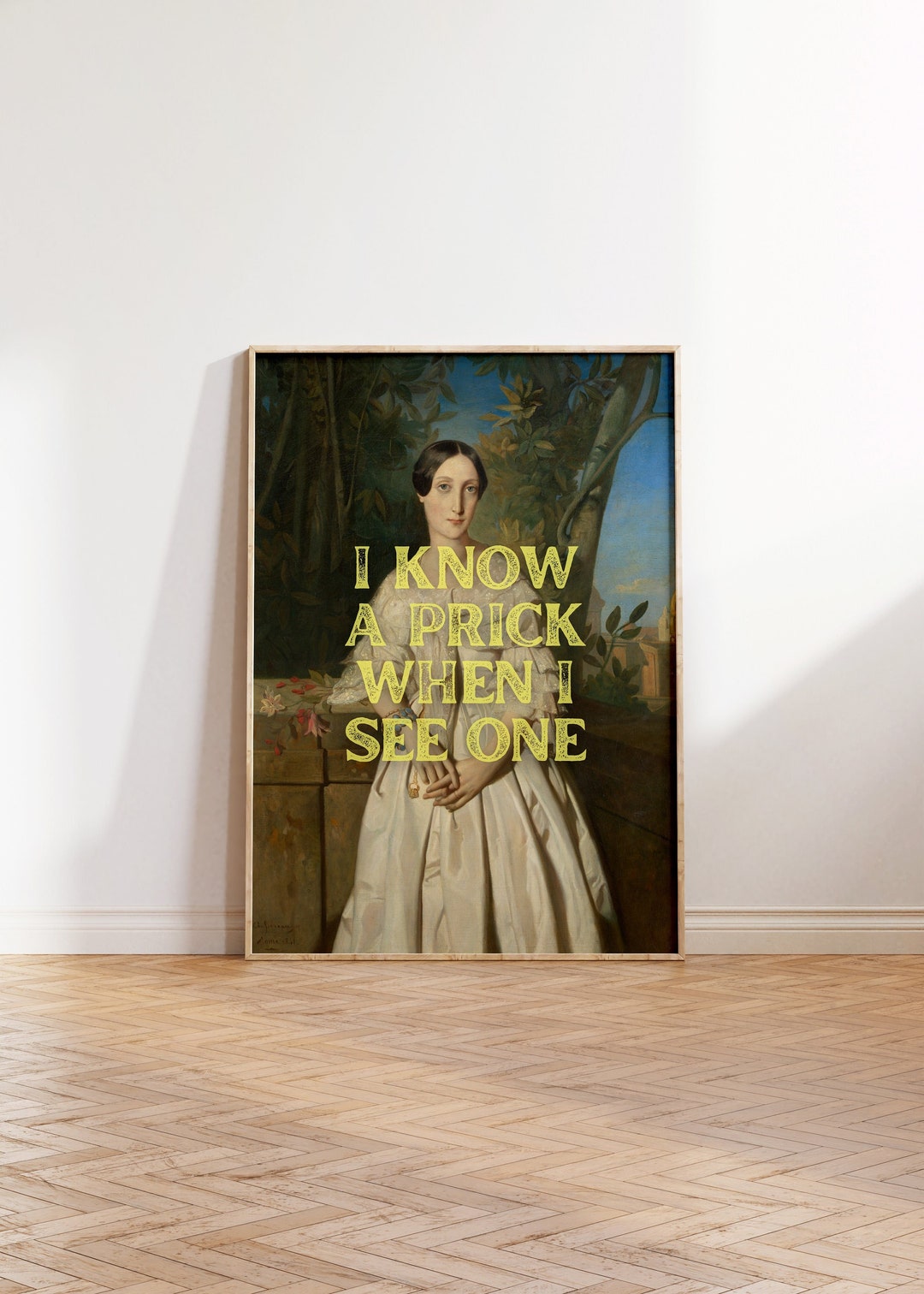 Funny Quote Altered Vintage Portrait Print - Sarcastic Typography - Etsy