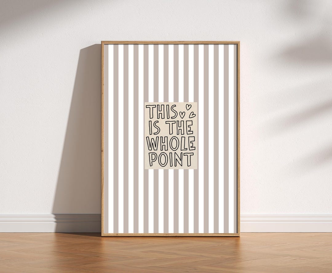 This is the Whole Point Poster | Cosy Retro Art, Mid Century Wall Art ...