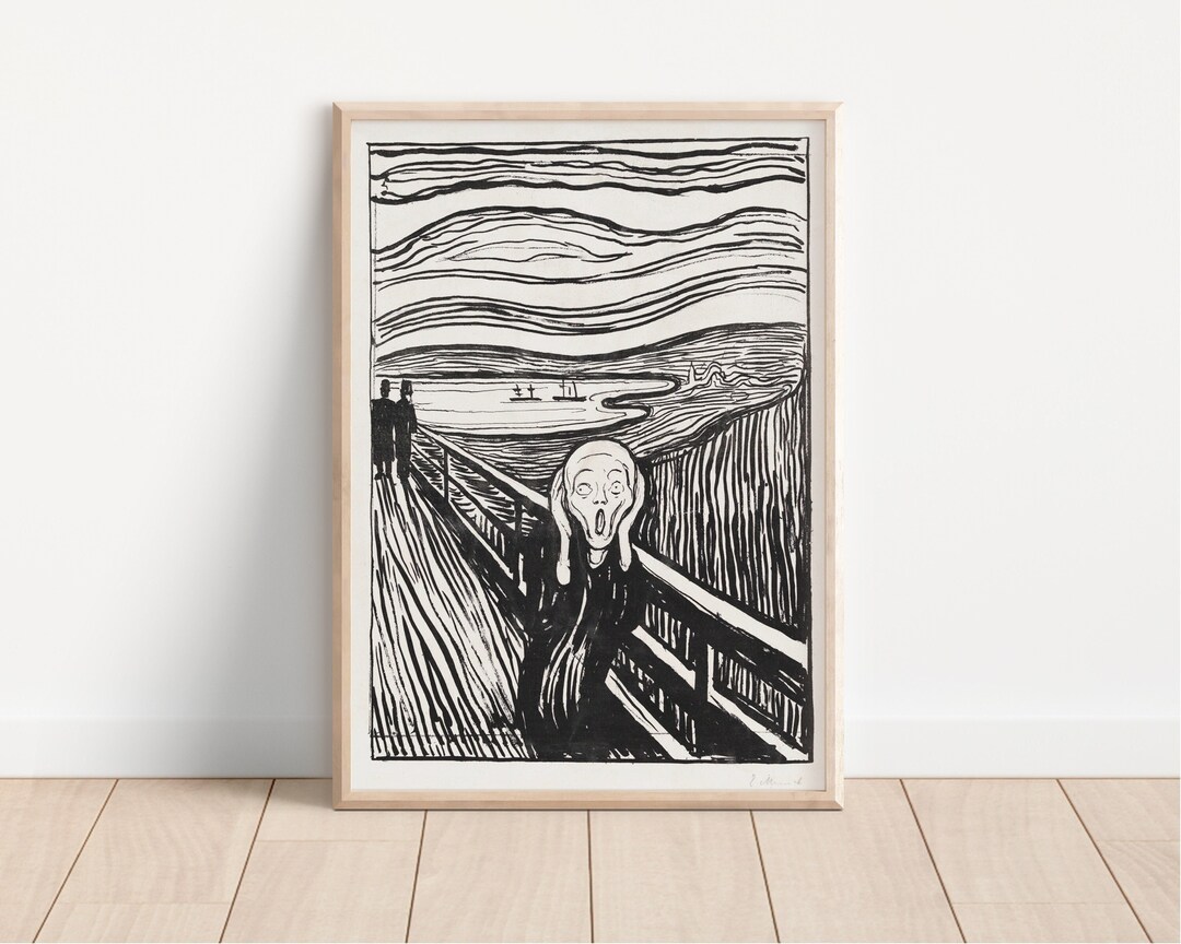 Edvard Munch the Scream Print - 1893, Famous Paintings, Iconic Modern ...