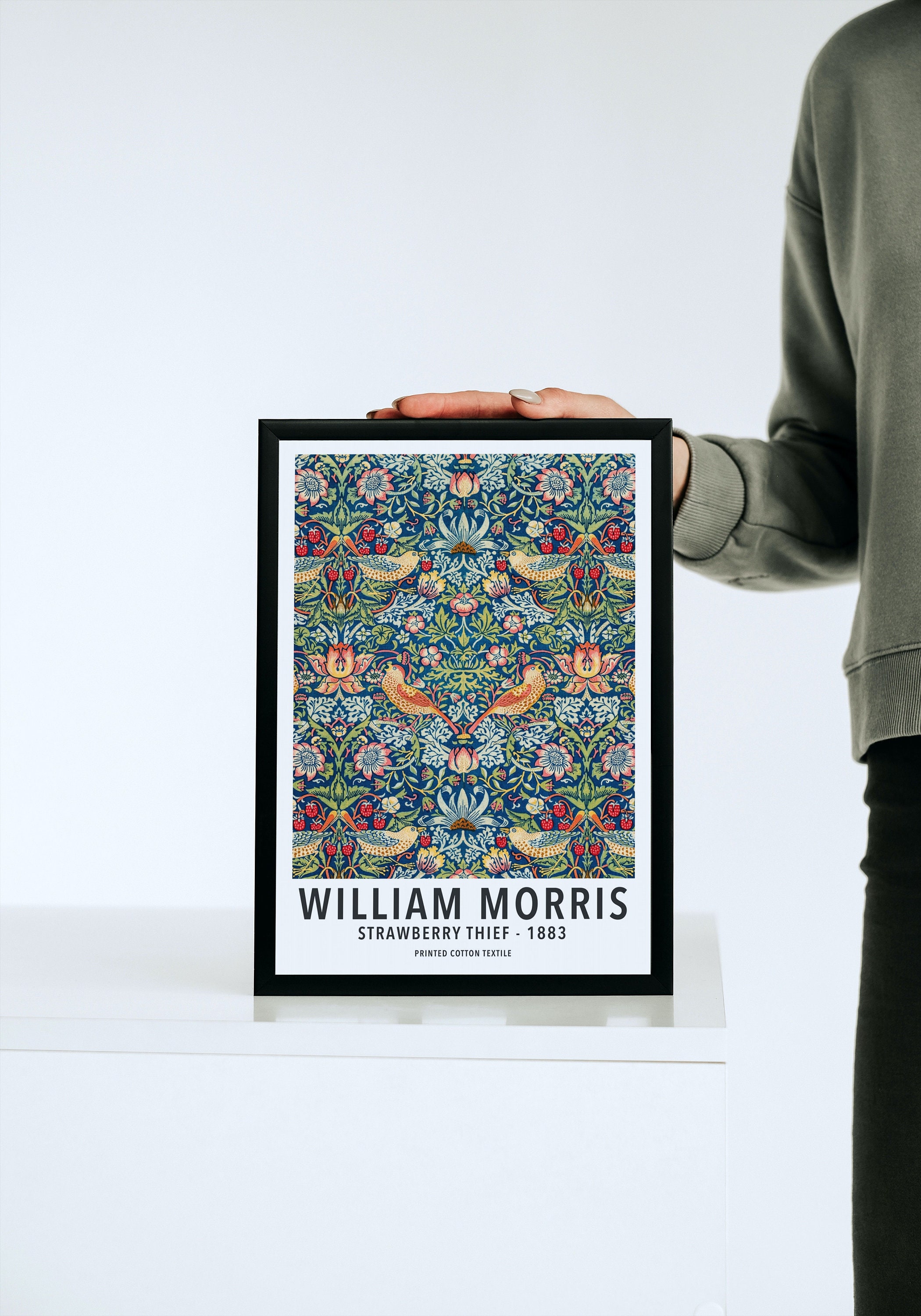 William Morris Strawberry Thief Print Art Nouveau Exhibition | Etsy