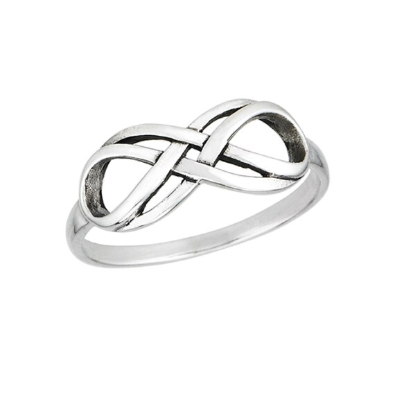 Silver Irish Ring Sterling Silver Celtic Double Infinity - Etsy