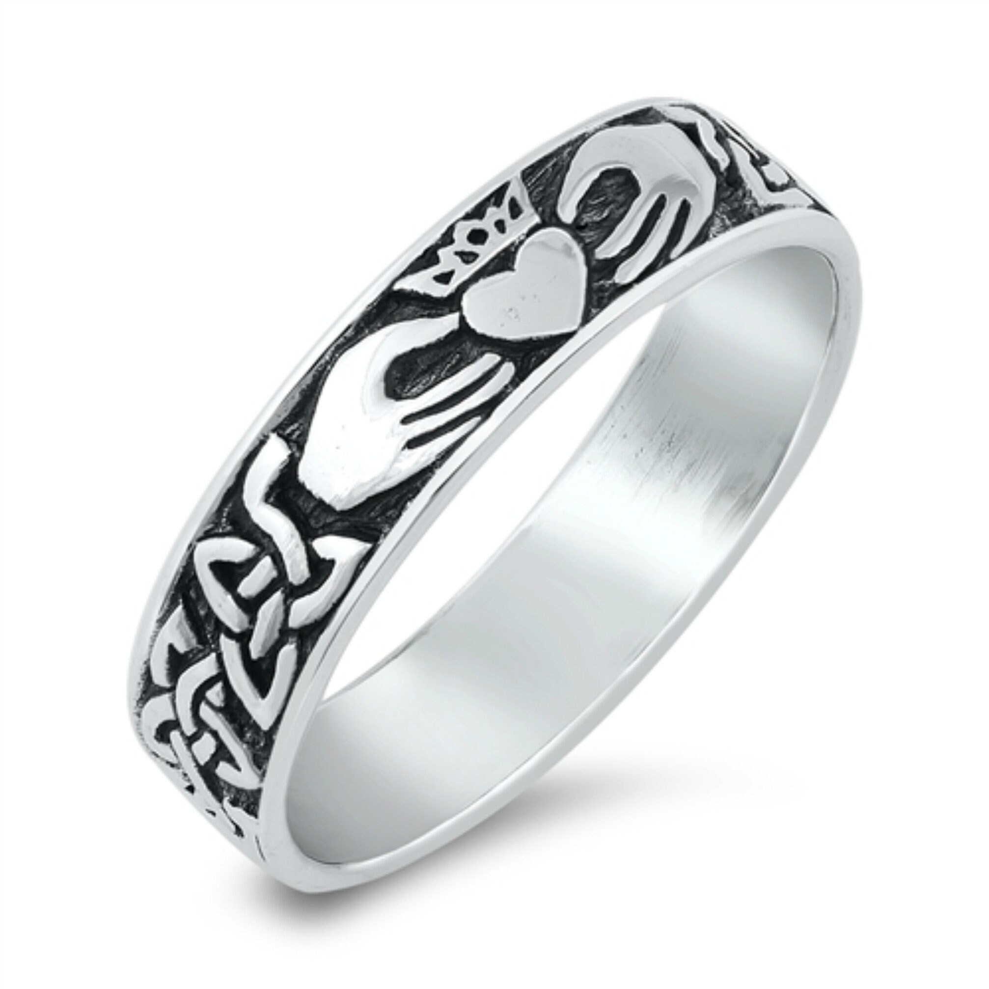 Claddagh Ring Irish Wedding Ring Celtic Ring Heart Ring - Etsy