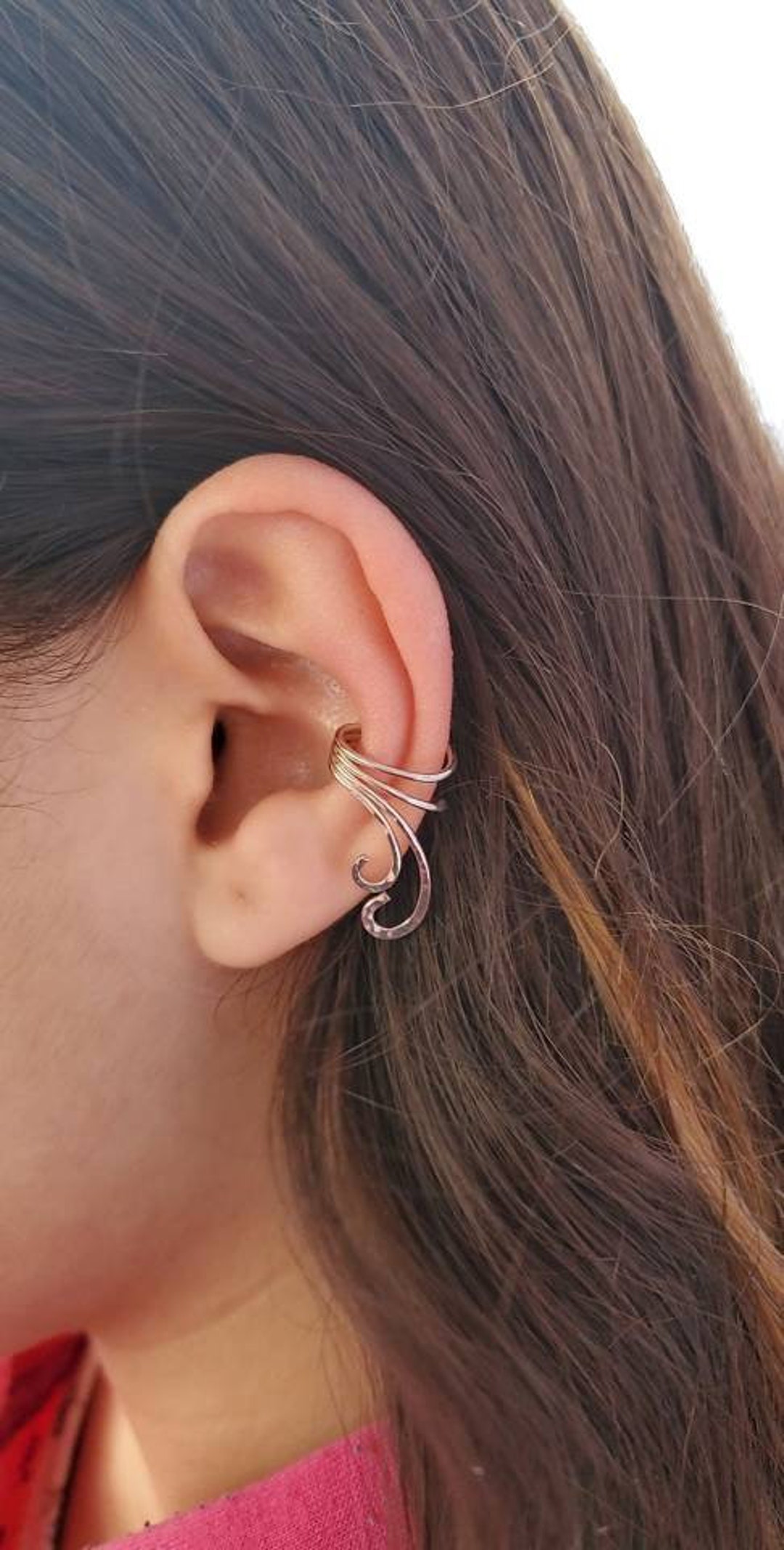 Ear Cuff Sterling Silver Ear Cuff Silver Ear Cuff Ear Wrap - Etsy