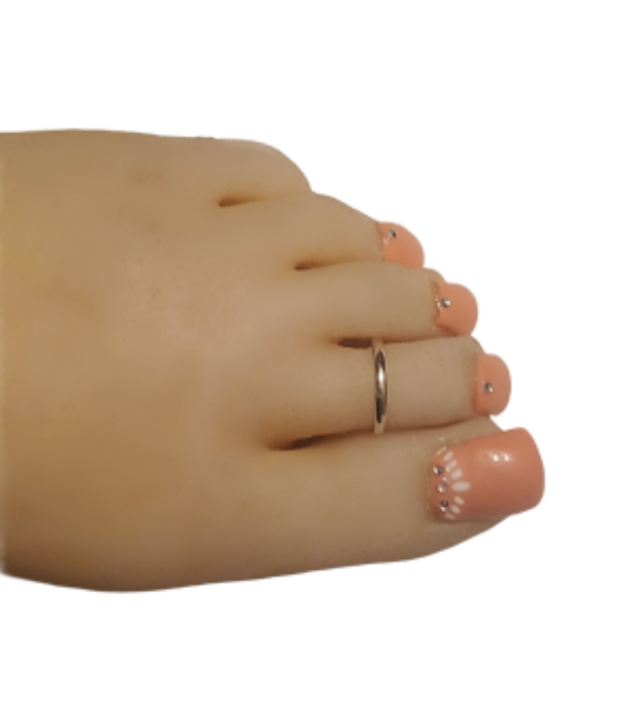 Toe Ring Toe Rings Sterling Silver Toe Ring Simple | Etsy