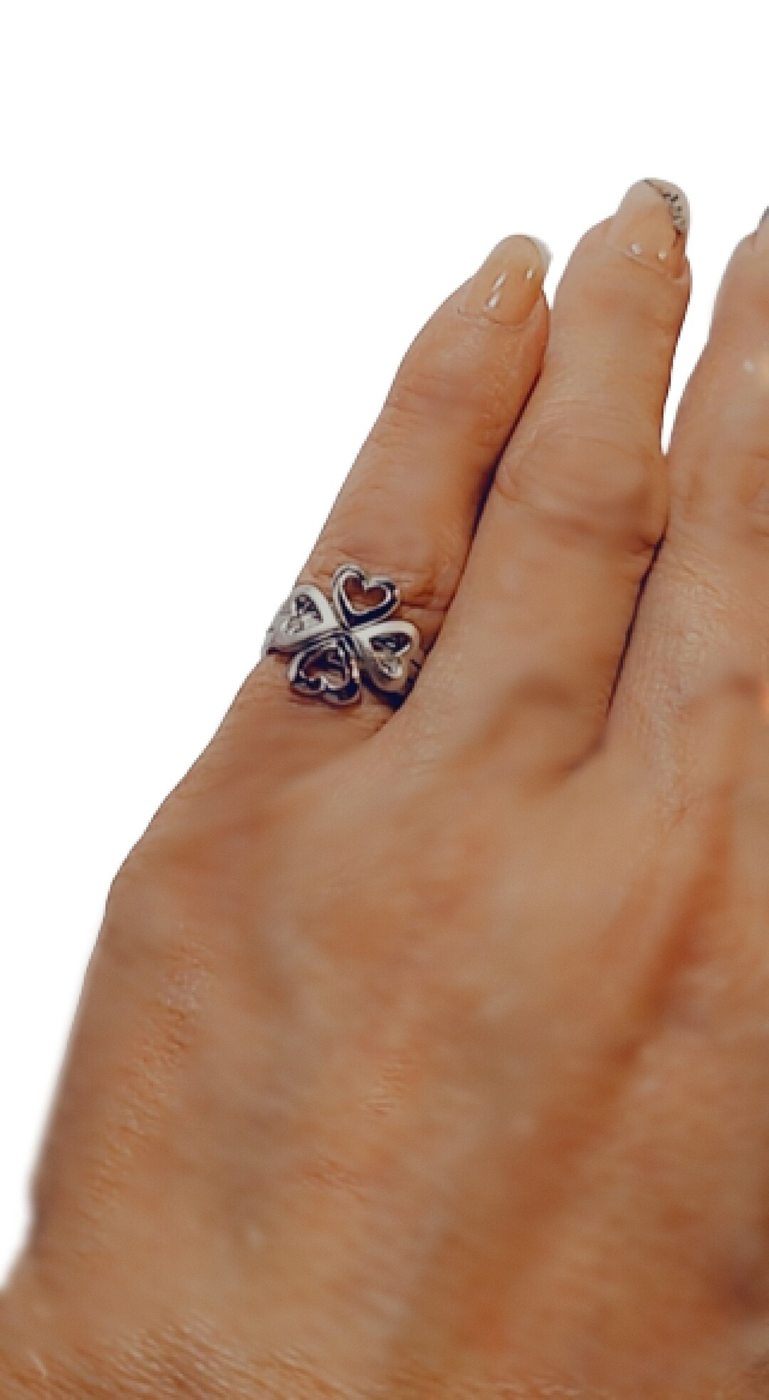 Sterling Silver Clover Puzzle Ring 3 Band Puzzle Rings for Men or Women ...