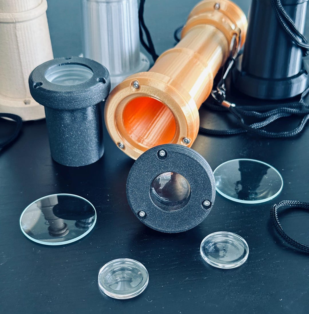 Unique 3d-printed Refracting Telescope 4x / 6x Magnification ...