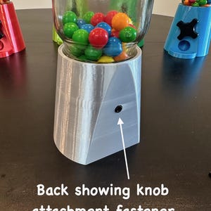 Candy / Nut Dispenser Glass Mason Jar on Top of 3d-printed Base, Works ...