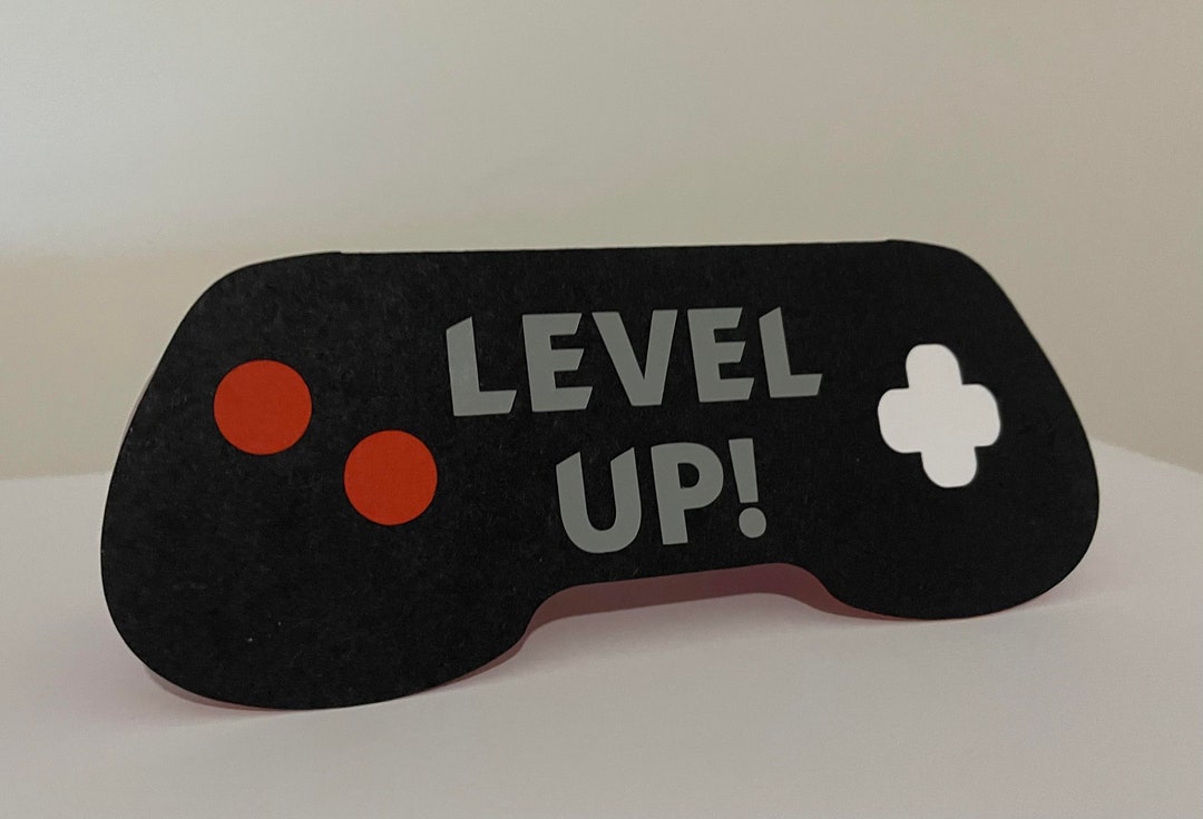 Game Controller Level up Themed Birthday Card - Etsy