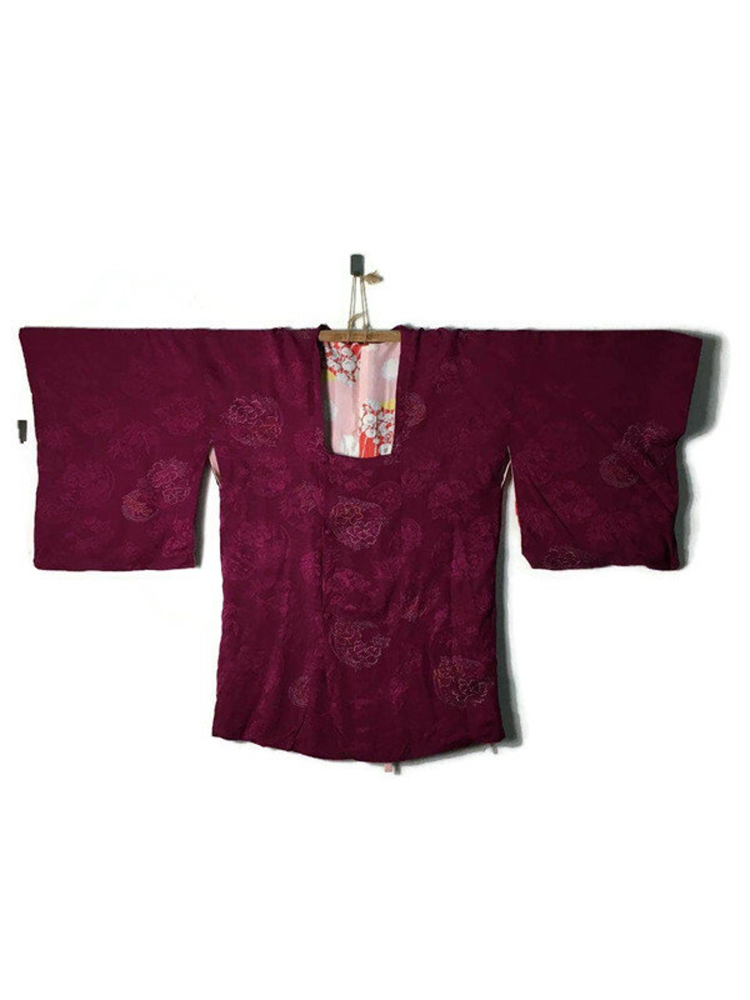 Japanese Michiyuki Haori Kimono Square Neck Japan Streetwear - Etsy