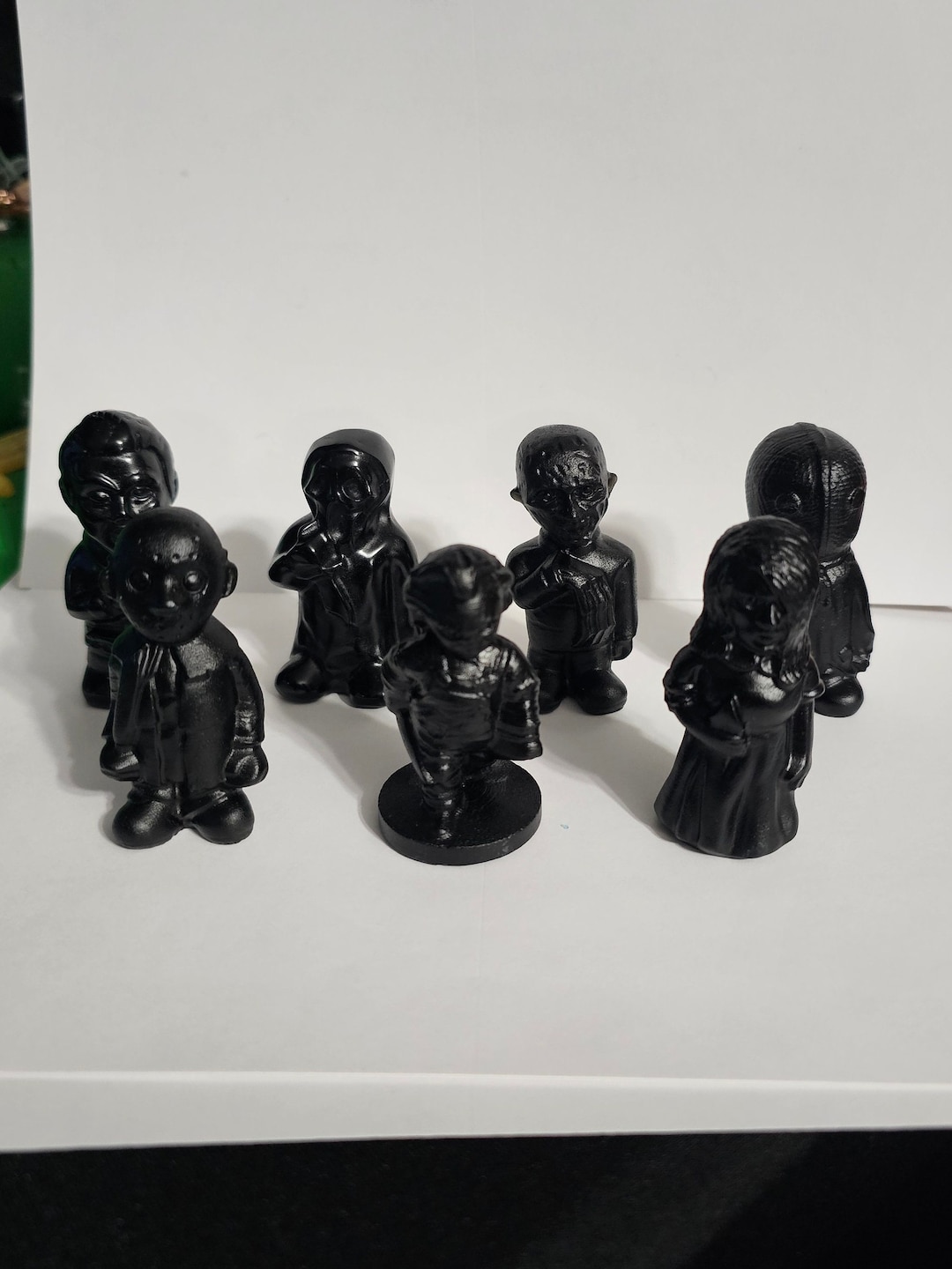 Black Obsidian Horror Character Carvings Horror Movies Inspired - Etsy